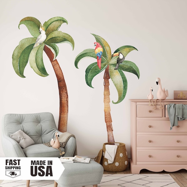 Removable Wall Decal Tropical - Etsy