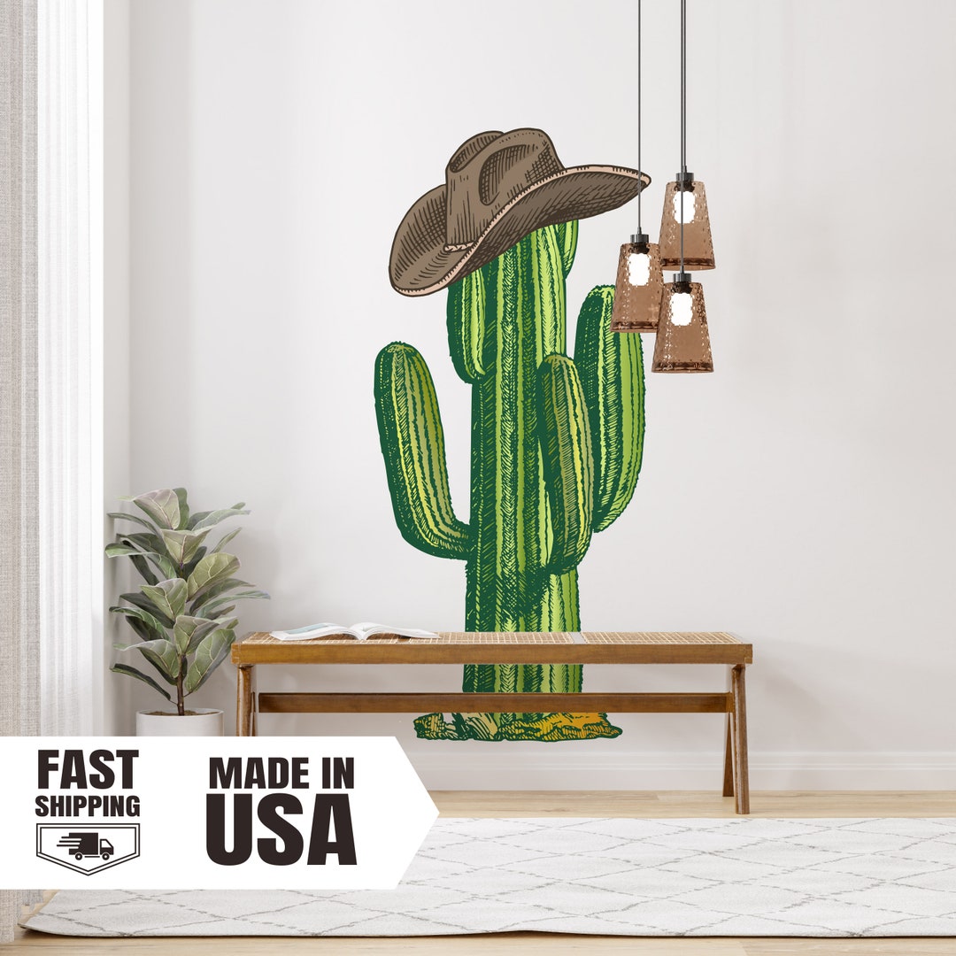 Western Style Cactus, Vintage Cactus, Desert Adventure, Cowboy Hat ...