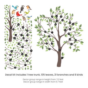 Tree Kit Wall Decal, Fabric Tree Kit Wall Decal, Tree Kit With Birds ...