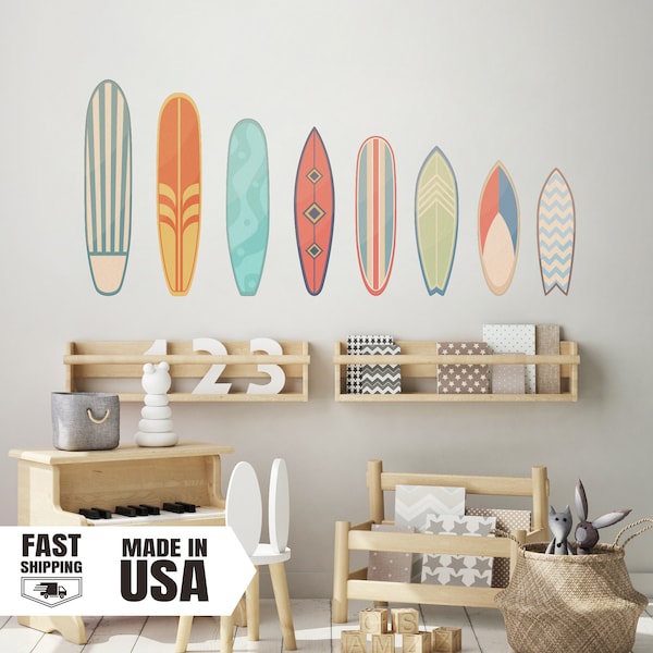 Surfboard Wall Decal - Etsy