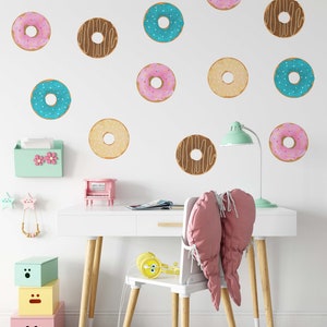 Donuts Fabric Wall Decal, Donuts Vinyl Wall Decal, Nursery Donuts Wall ...
