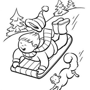 The Winter Coloring Pages for Kids - Printable, Digital, Simple, Great ...
