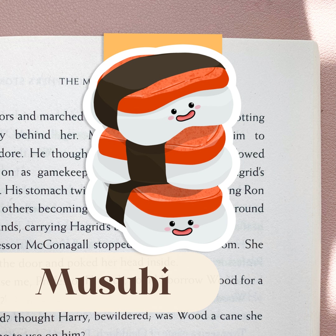 Musubi Bookmark, Cute Spam Musubi, Magnetic Bookmark, Journal Clip ...