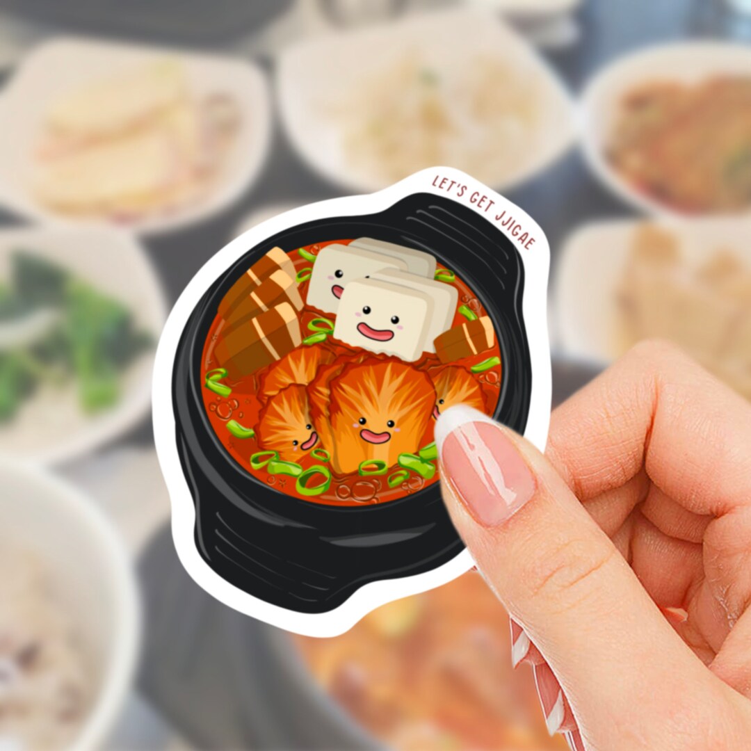 Jjigae Sticker Asian Food Sticker Korean Food Sticker Cute - Etsy