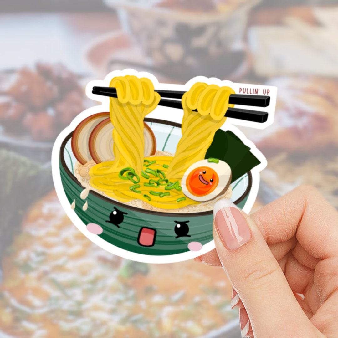 Ramen Sticker, Asian Food Sticker, Japanese Food Sticker, Cute Food ...