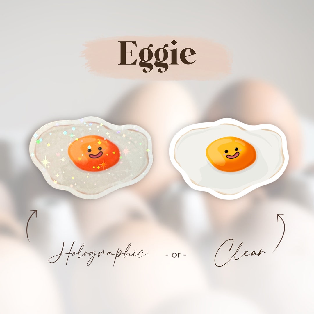 Cute Egg Sticker, Fried Egg Sticker, Waterproof Sticker, Sticker for ...