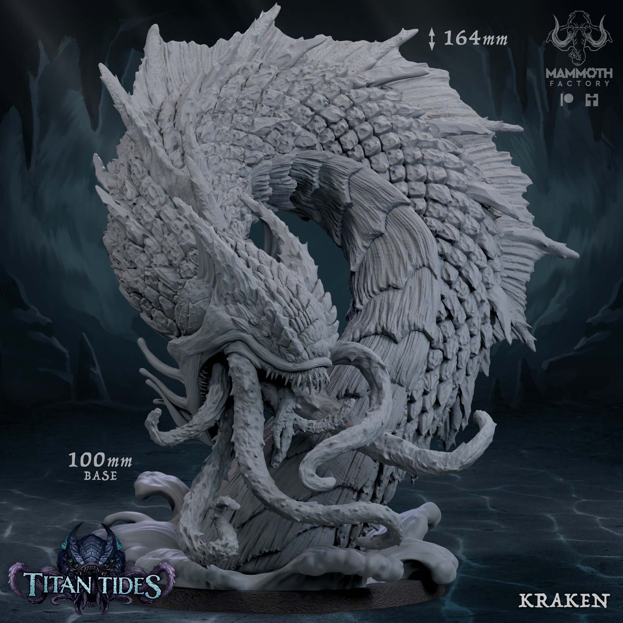 Storm Titan Kraken Dnd Miniature Premium 3D Printed Fantasy Tabletop ...