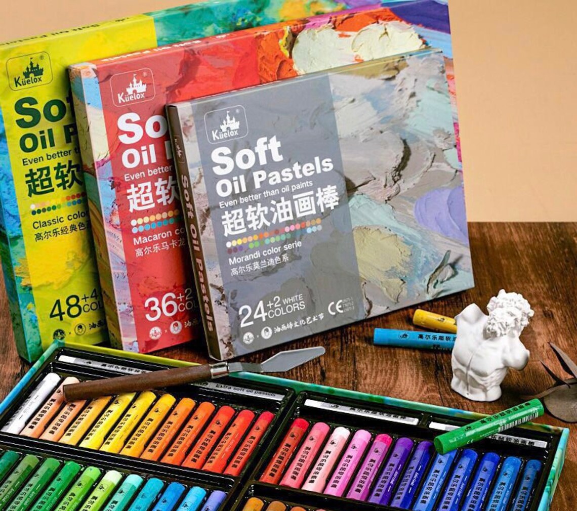 Kuerox Creamy Oil Pastels: 52 Macaroon Colors, Beginner Friendly - Etsy