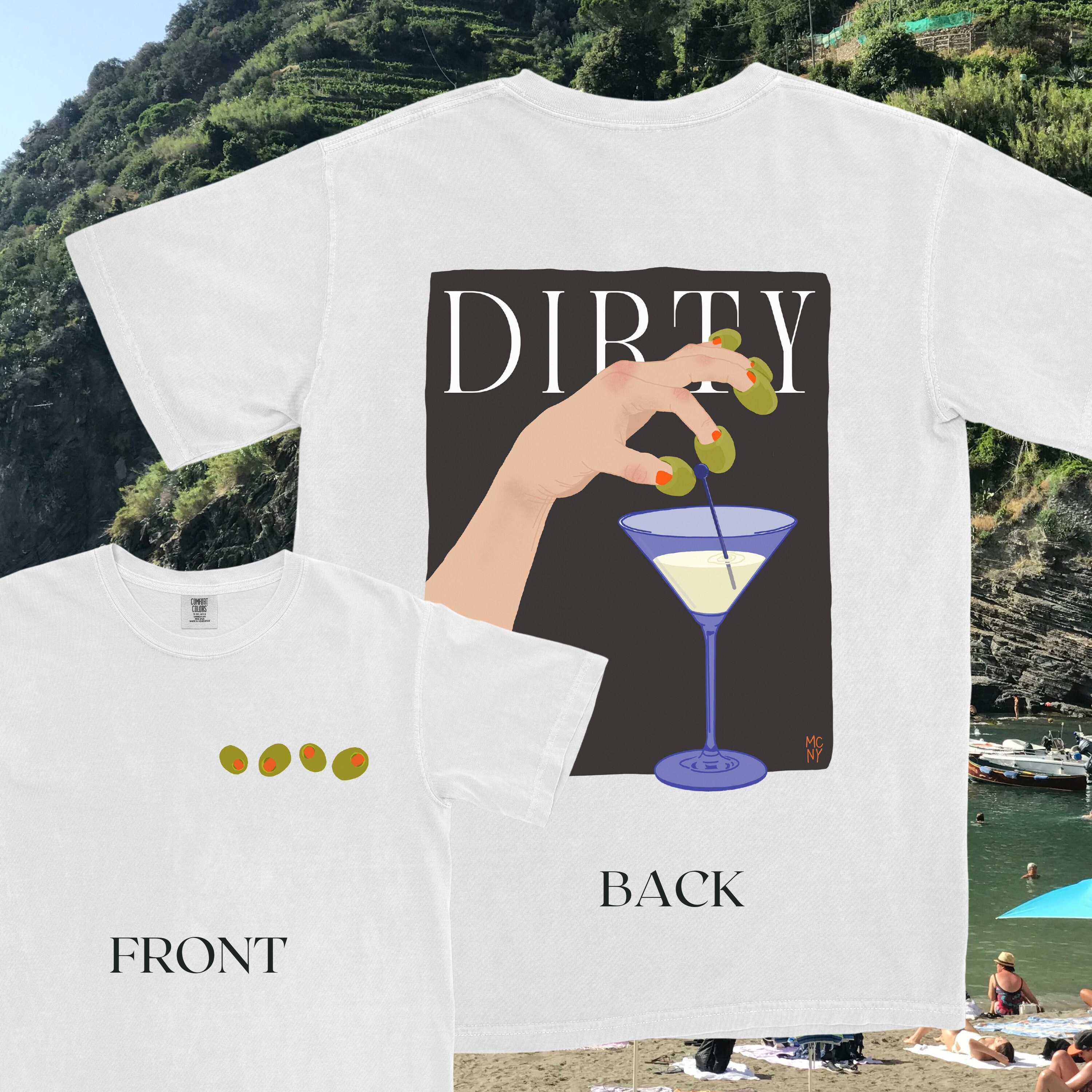 Dirty Martini Shirt, Dirty Martini Comfort Colors T-shirt, Dirty ...