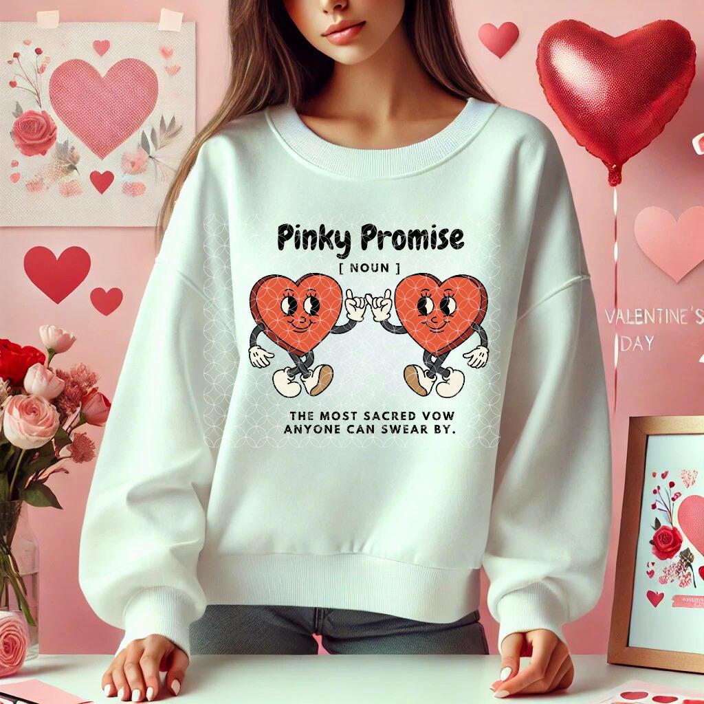 Cute Pinky Promise Retro Cartoon SVG & PNG | Digital | Cricut | Funny ...