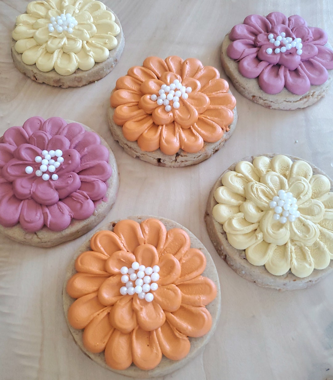 Fall Floral Decorated Cookies - Etsy