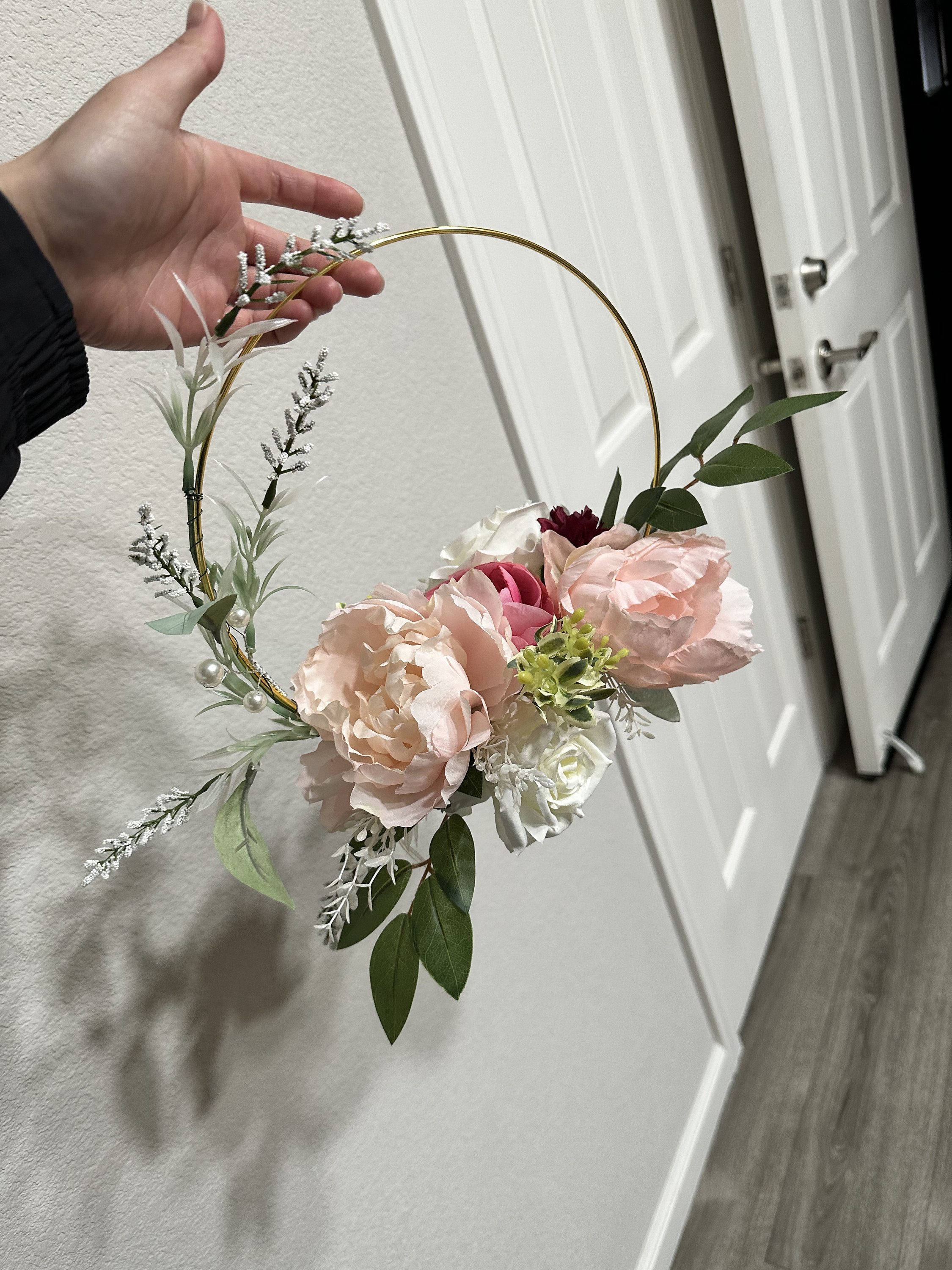 Custom Forever Arrangements, Custom Floral Hoop Ring Centerpiece ...