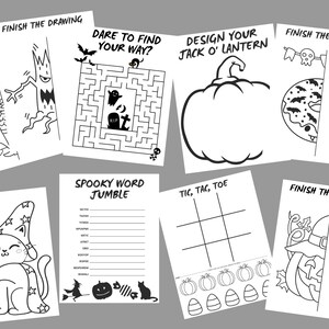 Printable Halloween Activity for Kids, Activity Sheets, Halloween ...