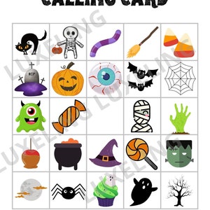 Printable Halloween Bingo, 30 Unique Halloween Bingo Cards, Happy ...