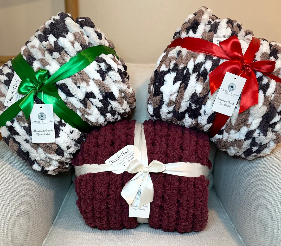 Customize Your Blanket Colors Handmade Chunky Blanket Home Decor ...