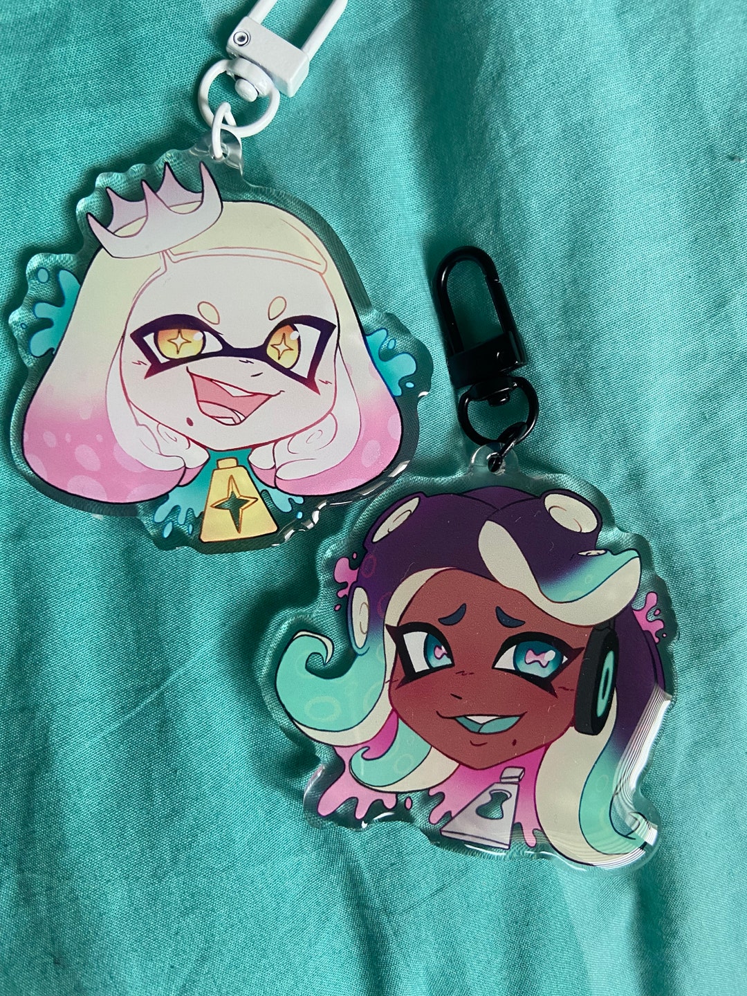 Pearl and Marina Splatoon Acrylic Charms - Etsy