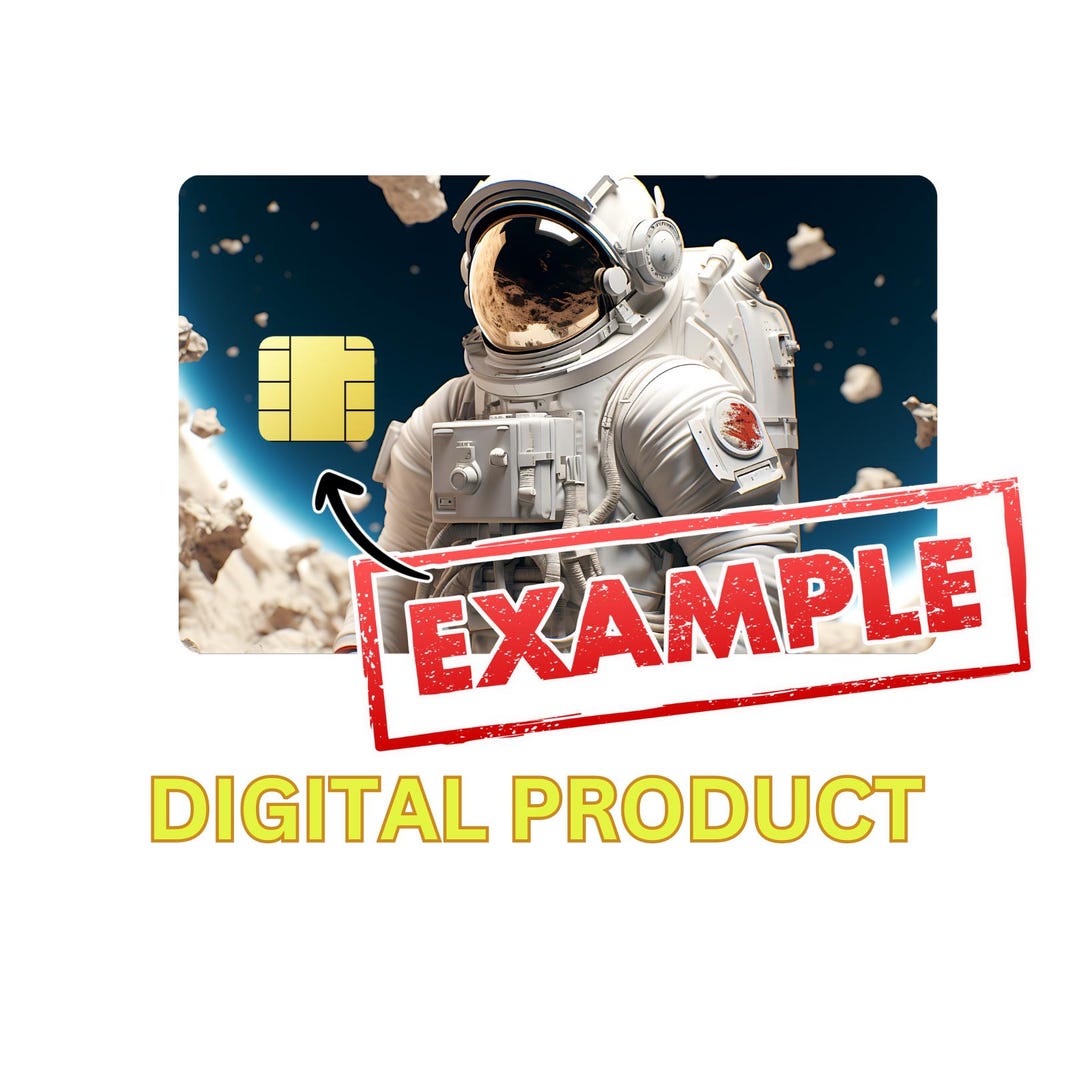 Astronaut in Space, Credit Card Skin, Credit Card Sticker, Card Skin ...