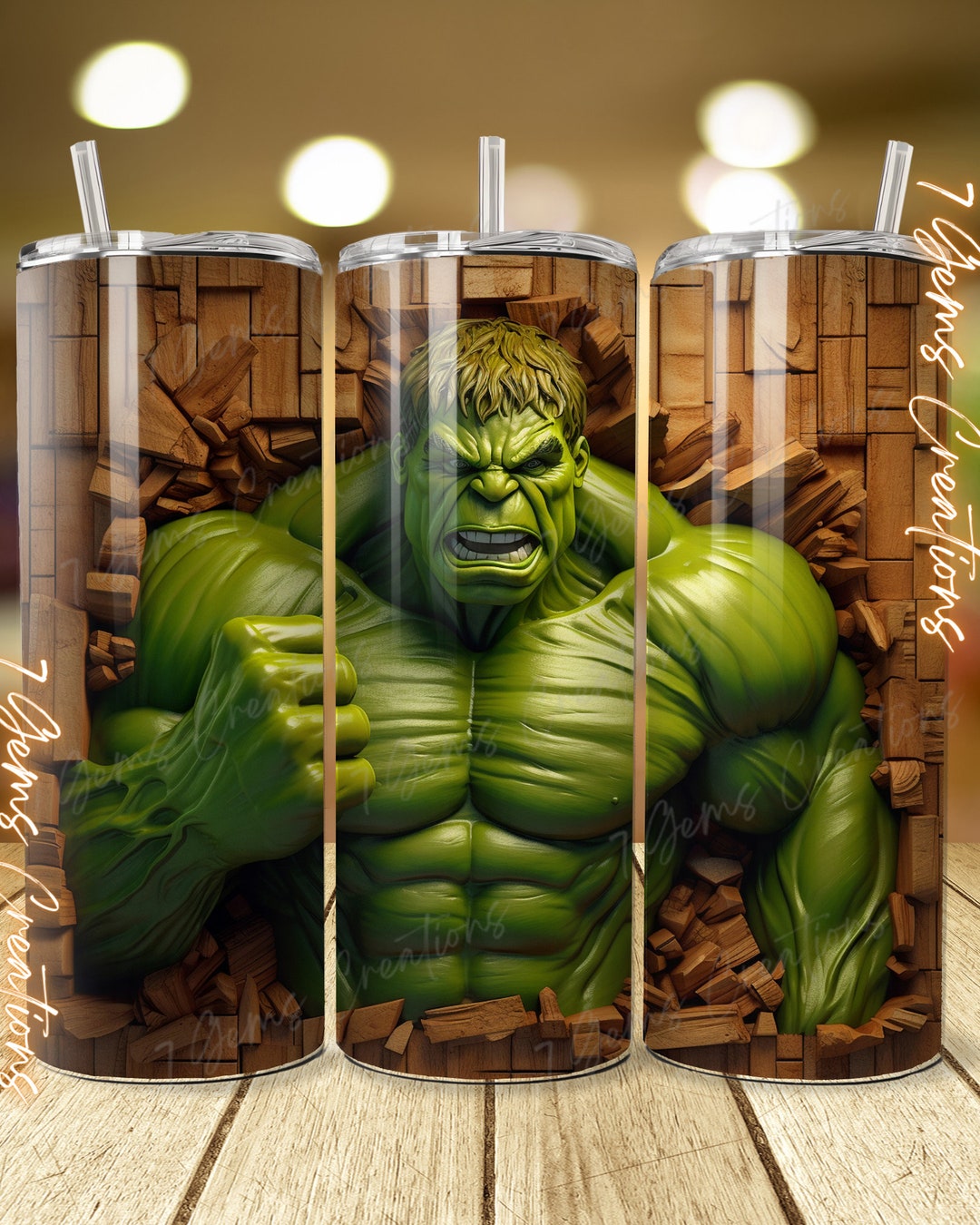 Green Hero Hulk Cartoon Hero 3D Design Sublimation 20 Oz - Etsy