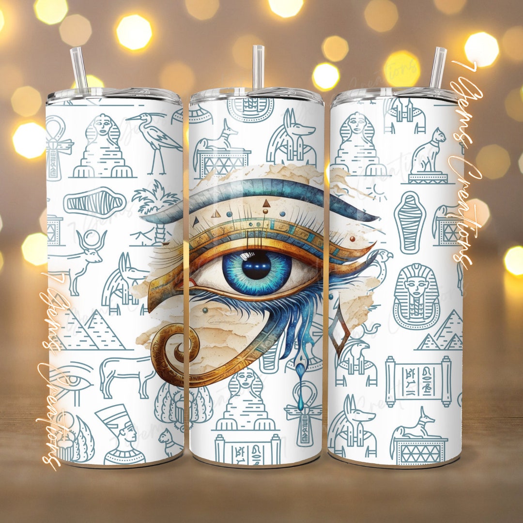 Egyptian Eye Horus Iris Sublimation 20 Oz Tumbler Wrap - Etsy
