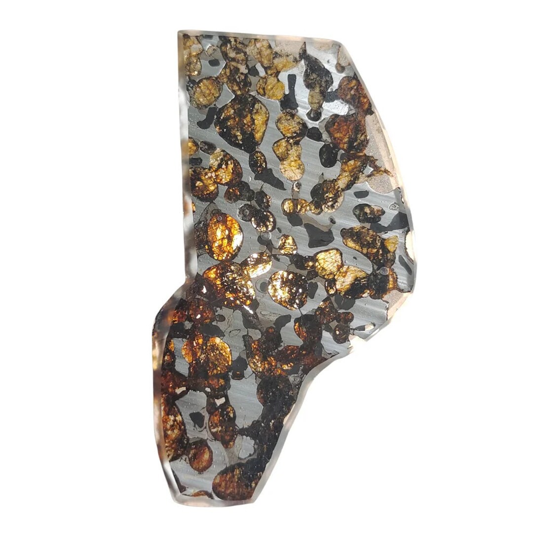 27.6g SERICHO PALLASITE METEORITE Slices of Olivine Meteorites ...