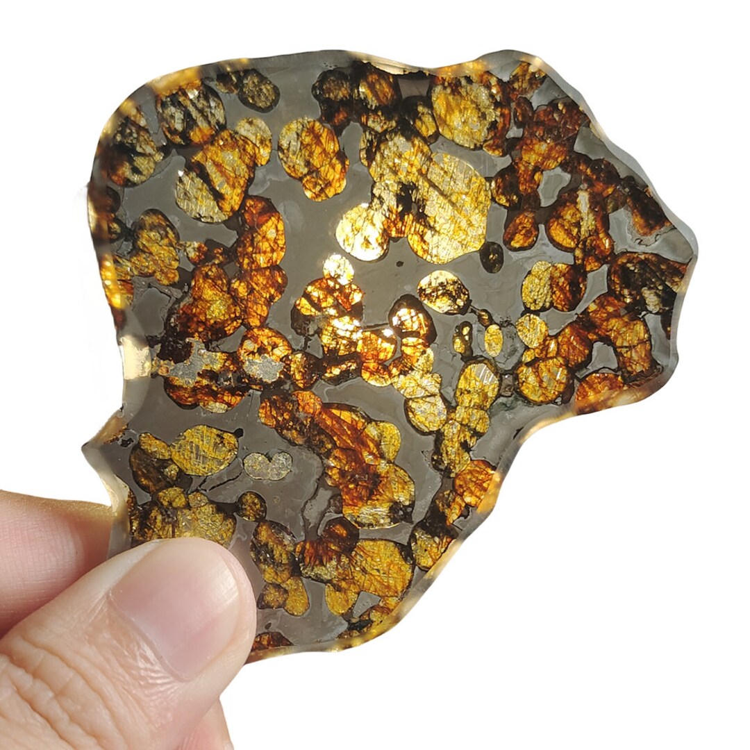 35.5g Seymchan Pallasite Meteorite Slices ,natural Meteorite Material ...
