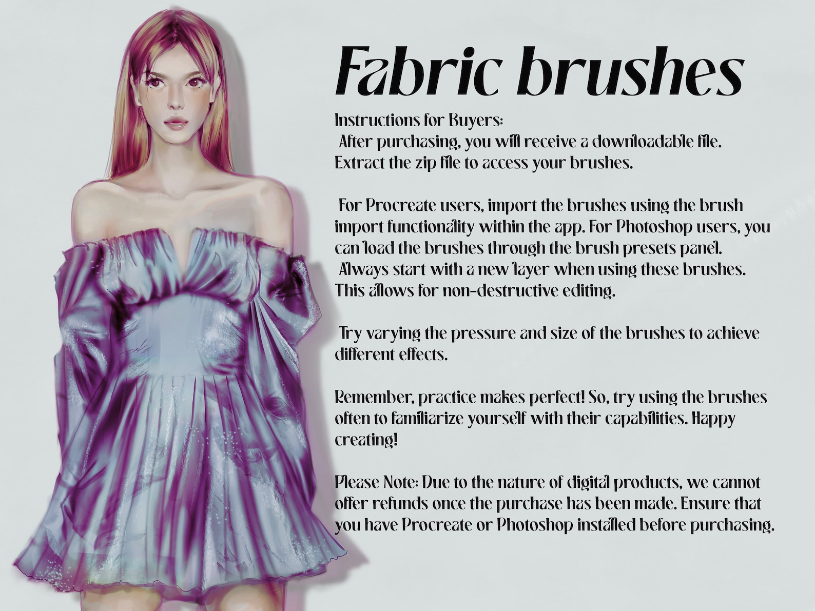 Dynamic Fabric Folds & Creases Procreate and Photoshop Brush Set - Etsy