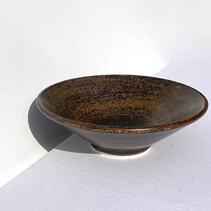 Bronze Patina Ceramic Plate - Rustic Elegance - Etsy