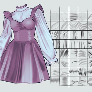 Dynamic Fabric Folds & Creases Procreate and Photoshop Brush Set - Etsy