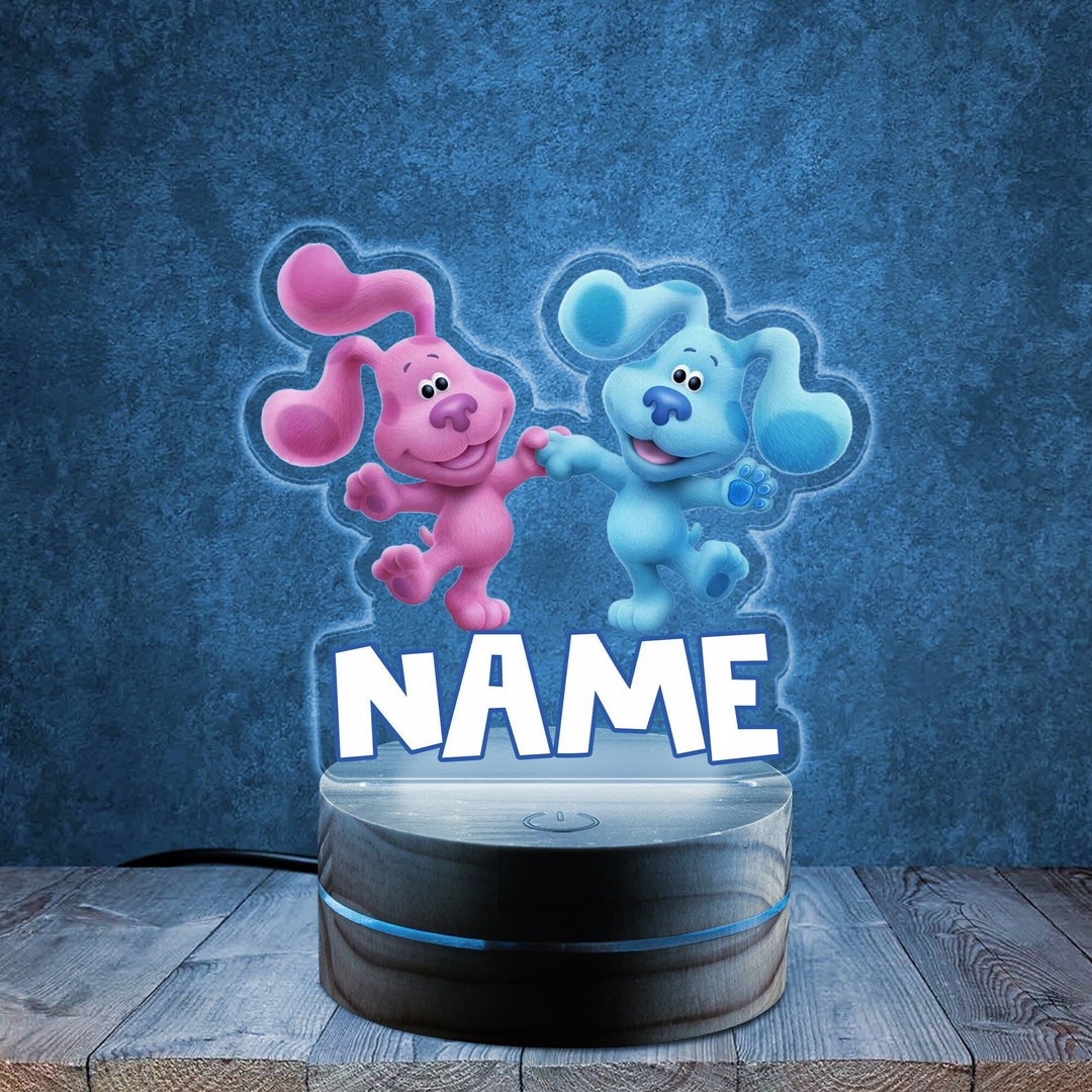 Personalized Blues Clues Night Light/blues Clues Themed LED - Etsy