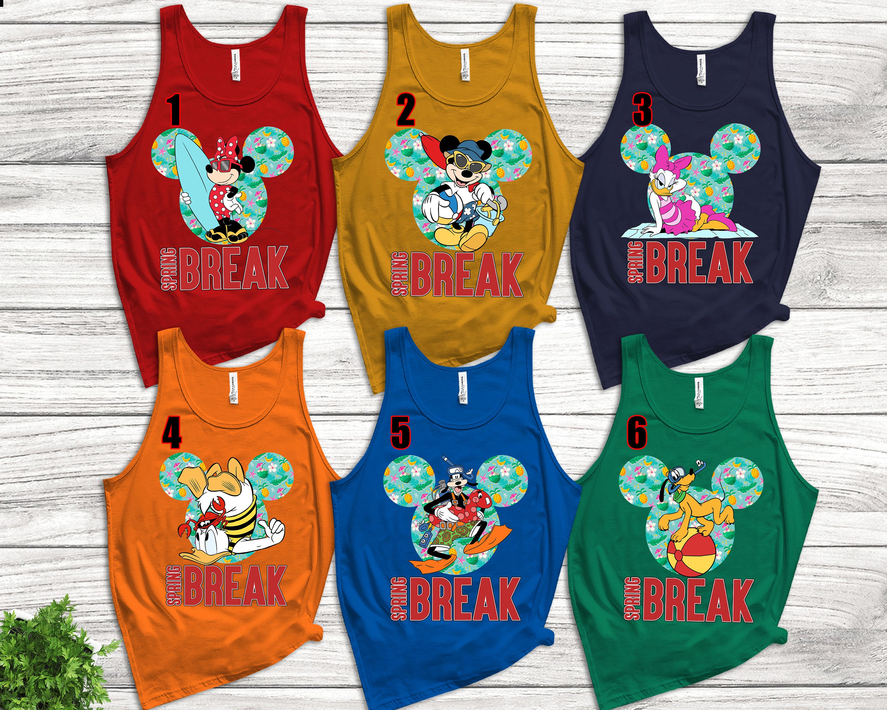 Disney Tropical Vibes Spring Break 2023 Shirt/ Mickey And Friends ...