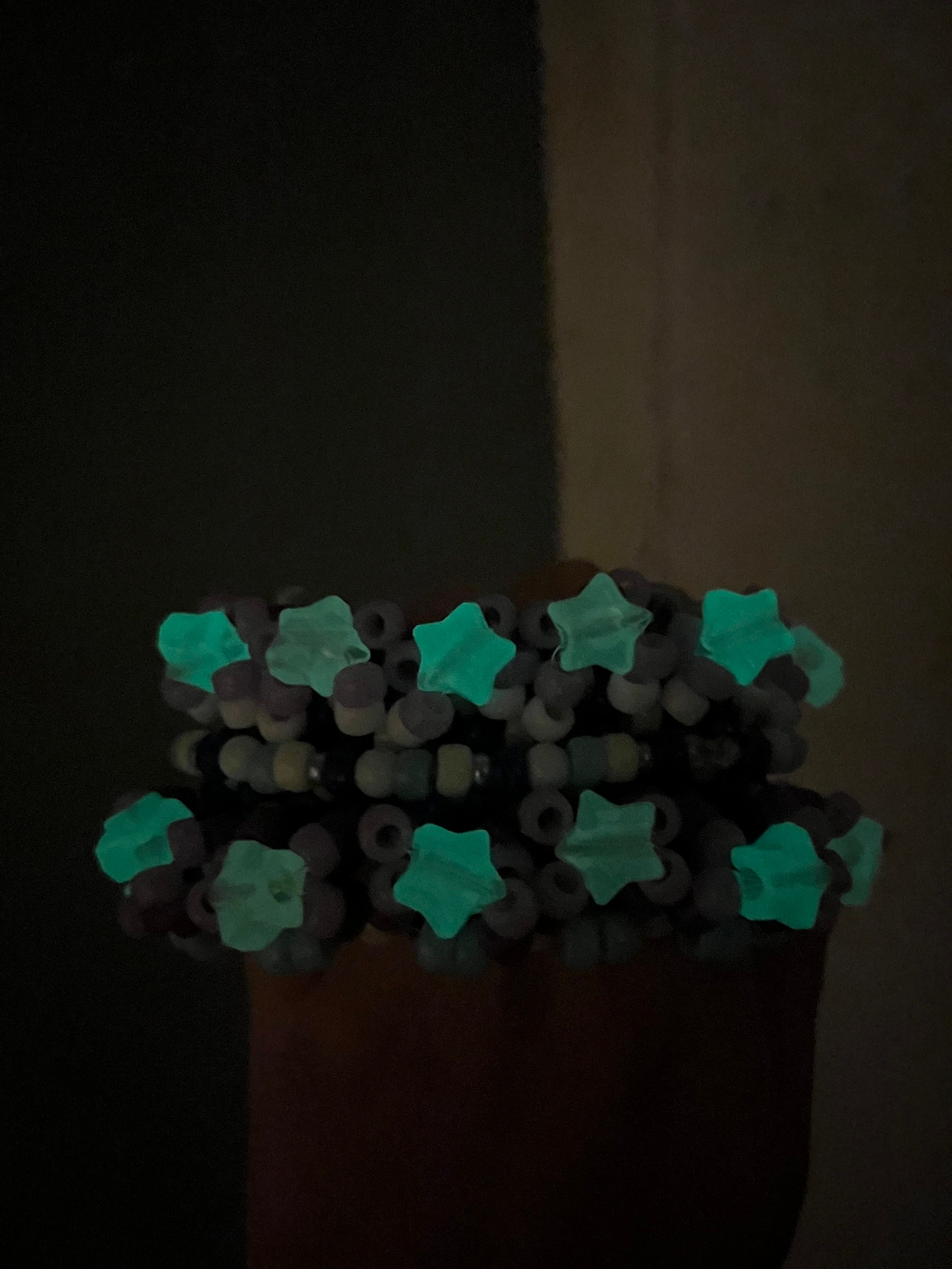 Epic Kandi ROTATING Cuff With GLOW in the Dark Stars! - Etsy