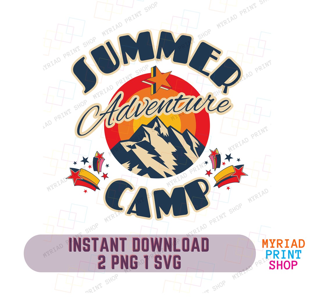 Summer Camp PNG Design Download, Adventure Camp SVG Digital Download ...