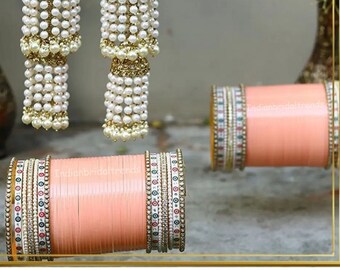 Punjabi Choora Bridal Chura Indian Bangles Set Traditional - Etsy