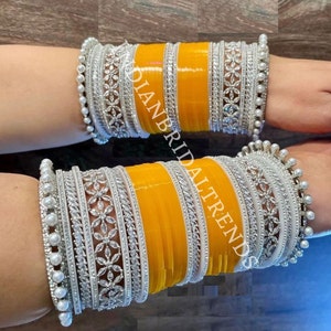 Punjabi Choora Bridal Chura Indian Bangles Set Traditional Chooda Newly ...