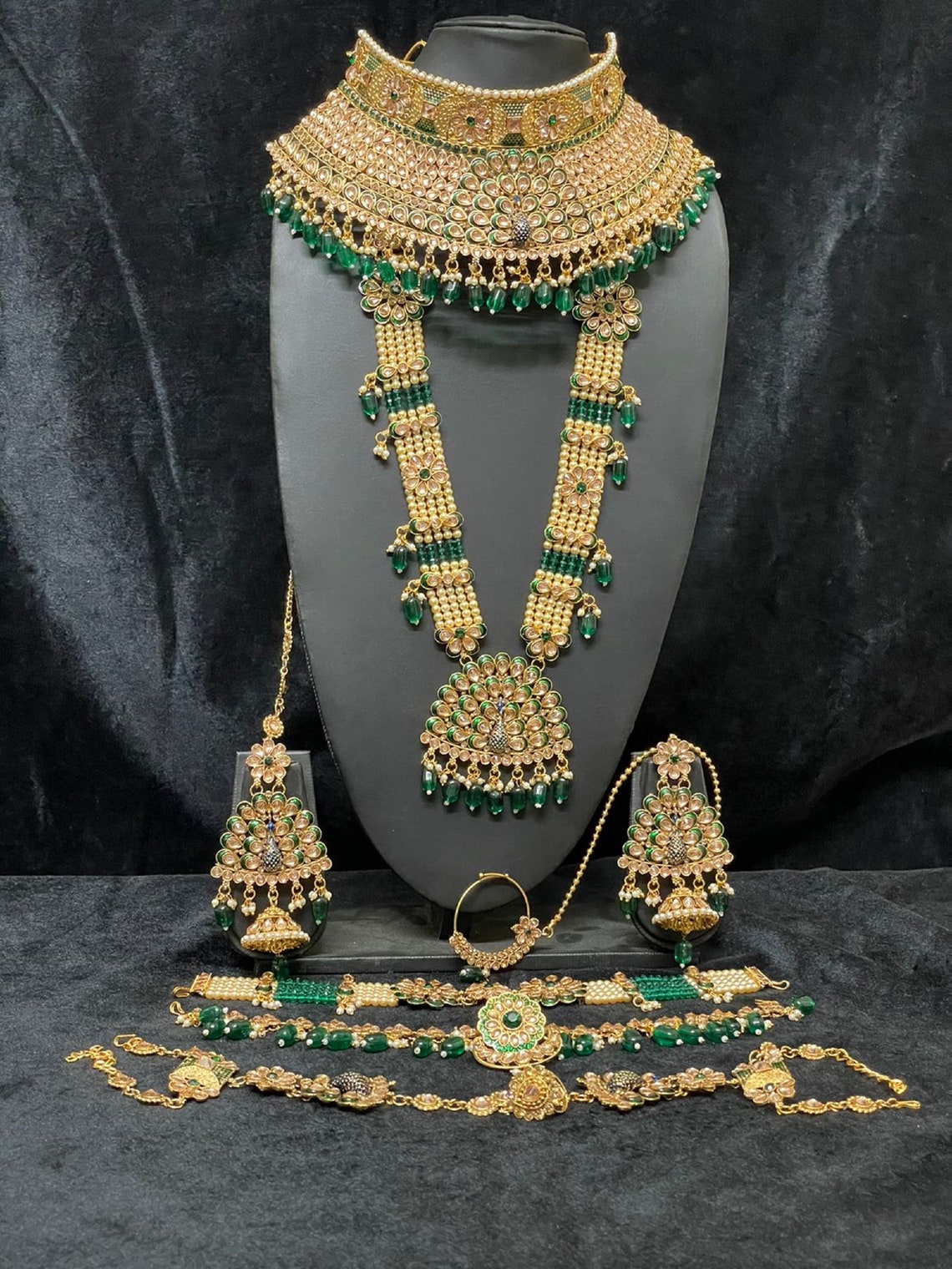 Indian Bridal Jewellery Dulhan Wedding Jewelry Set Beautiful - Etsy