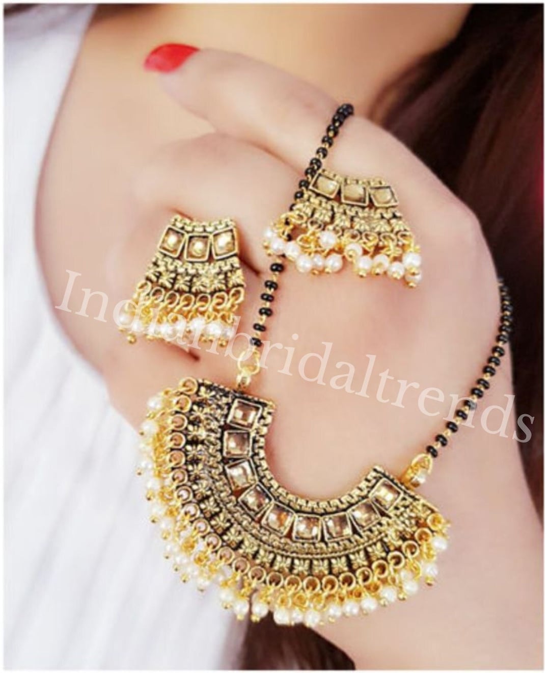 Designer Long Mangalsutra Chain/gold Plated Mangalsutra/indian - Etsy