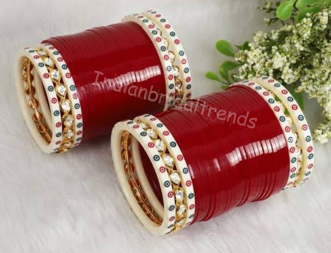 Bridal Chura Indian Wedding Choora Designer Chooda Punjabi Bridal Chura ...