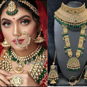 Indian Bridal Jewellery Dulhan Wedding Jewelry Set Beautiful Necklace ...