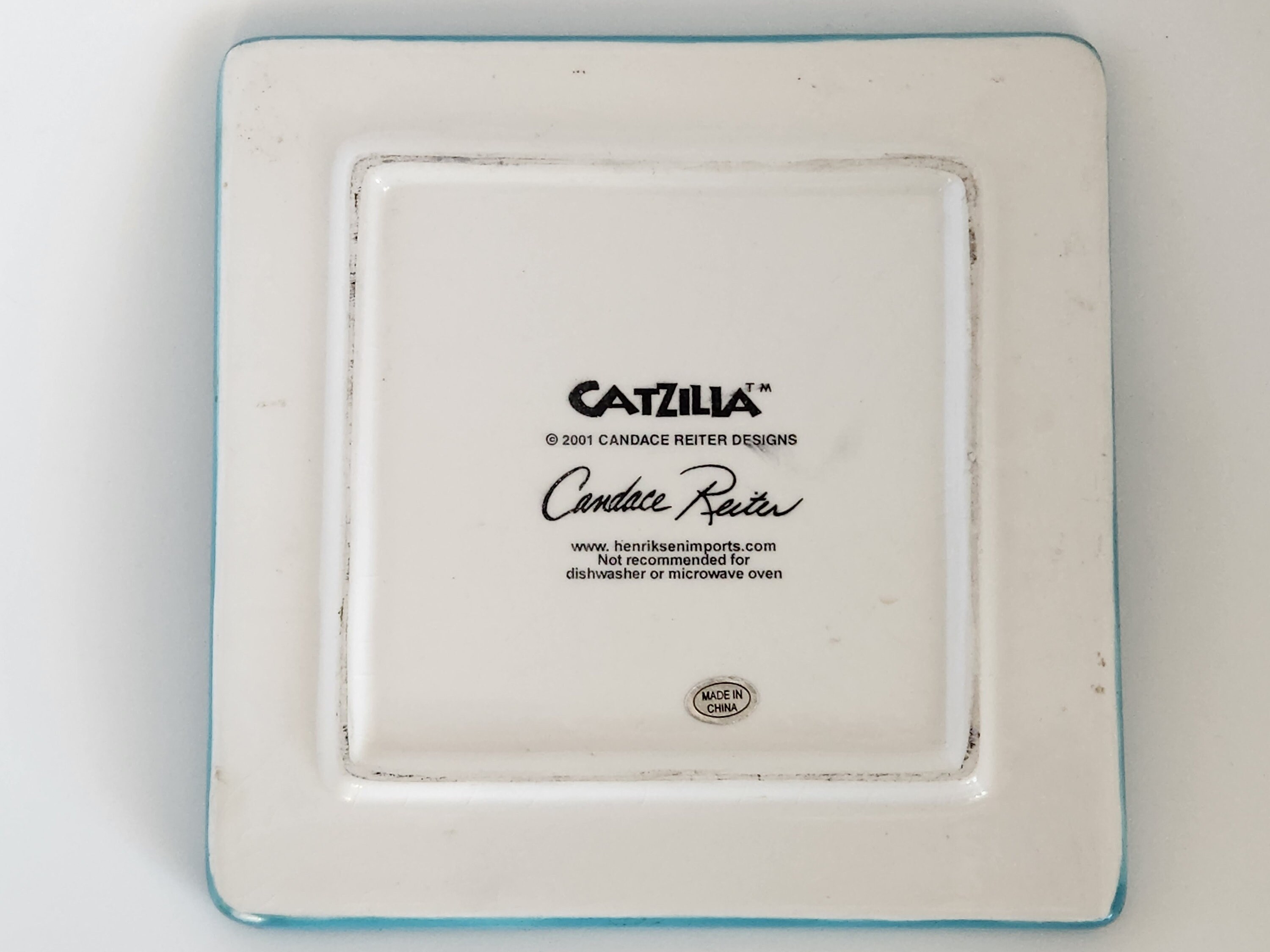 Catzilla Cat Trivet by Candace Reiter Cat Tile for Hot Dishes - Etsy