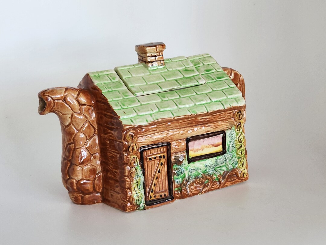 Country Cottage Teapot Vintage Decorative Collectible Cozy - Etsy