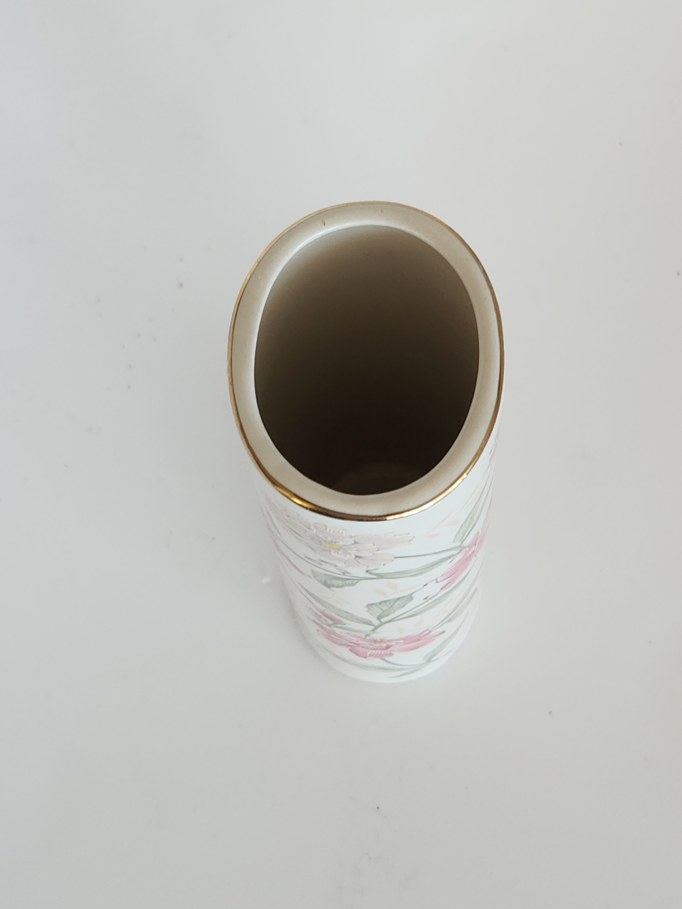 Otagiri Vase Cylindrical Oval Section Floral Ornament 7 - Etsy