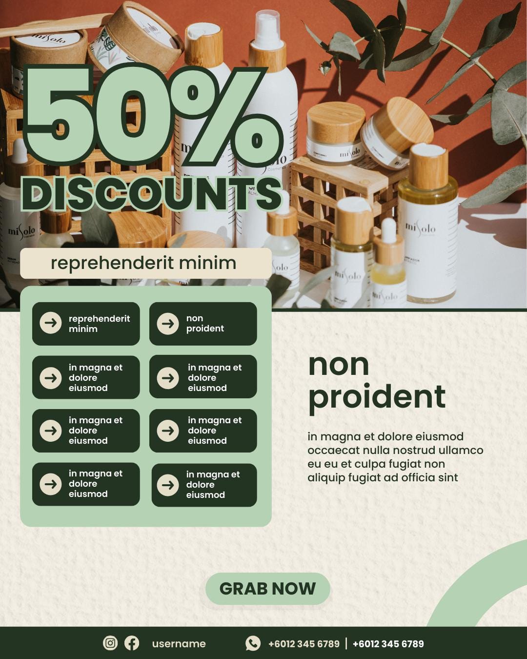 Canva Modern Product Showcase Template for Health and Wellness Brands I ...