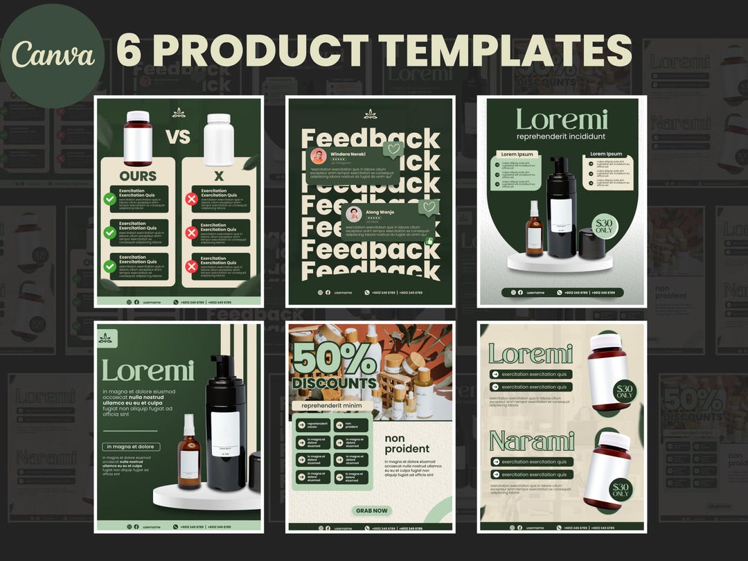 Canva Modern Product Showcase Template for Health and Wellness Brands I ...