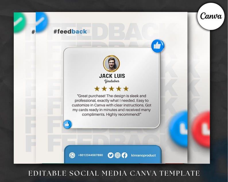 Client Feedback Template for Canva Professional Design Canva Feedback ...