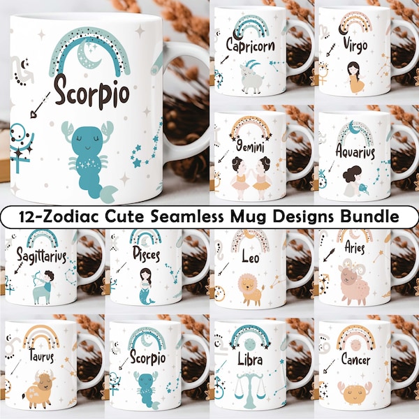 Zodiac Mugs - Etsy