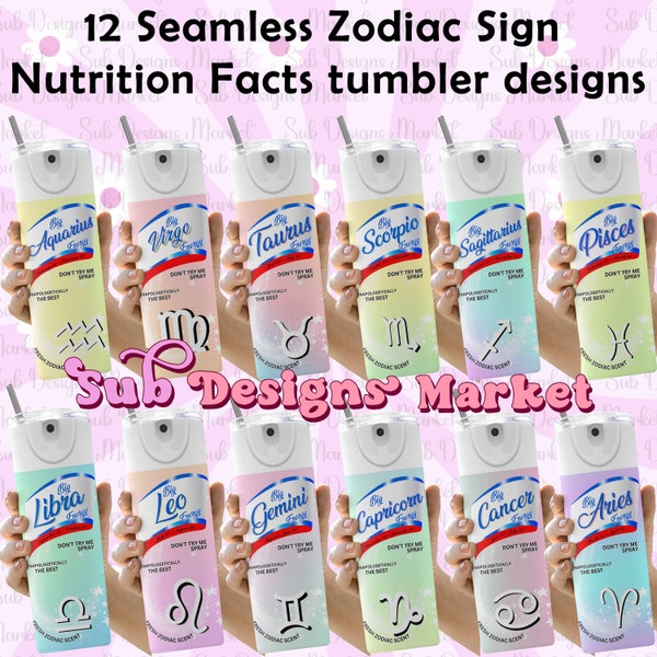 Zodiac Spray Tumbler Wrap - Etsy