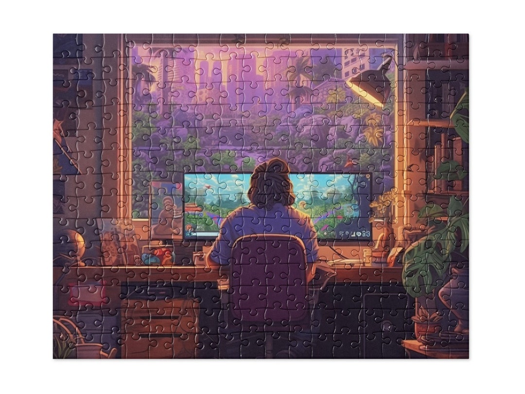 Gaming Session Jigsaw Puzzle, Gamer Puzzle, Video Game Lover, Game ...