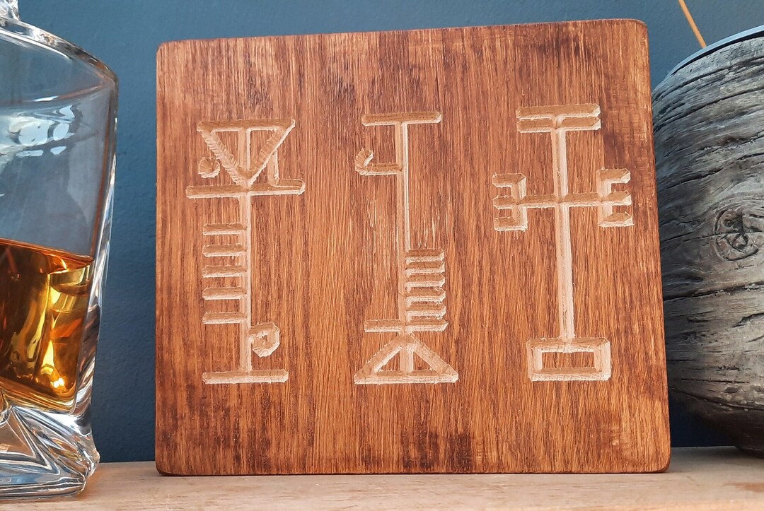 No Evil Enter This Door Galdrabok Sign - Etsy