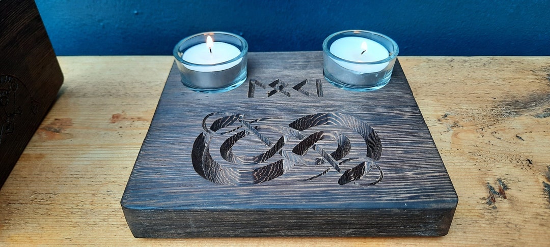 Loki Altar Serpents With Votives - Etsy