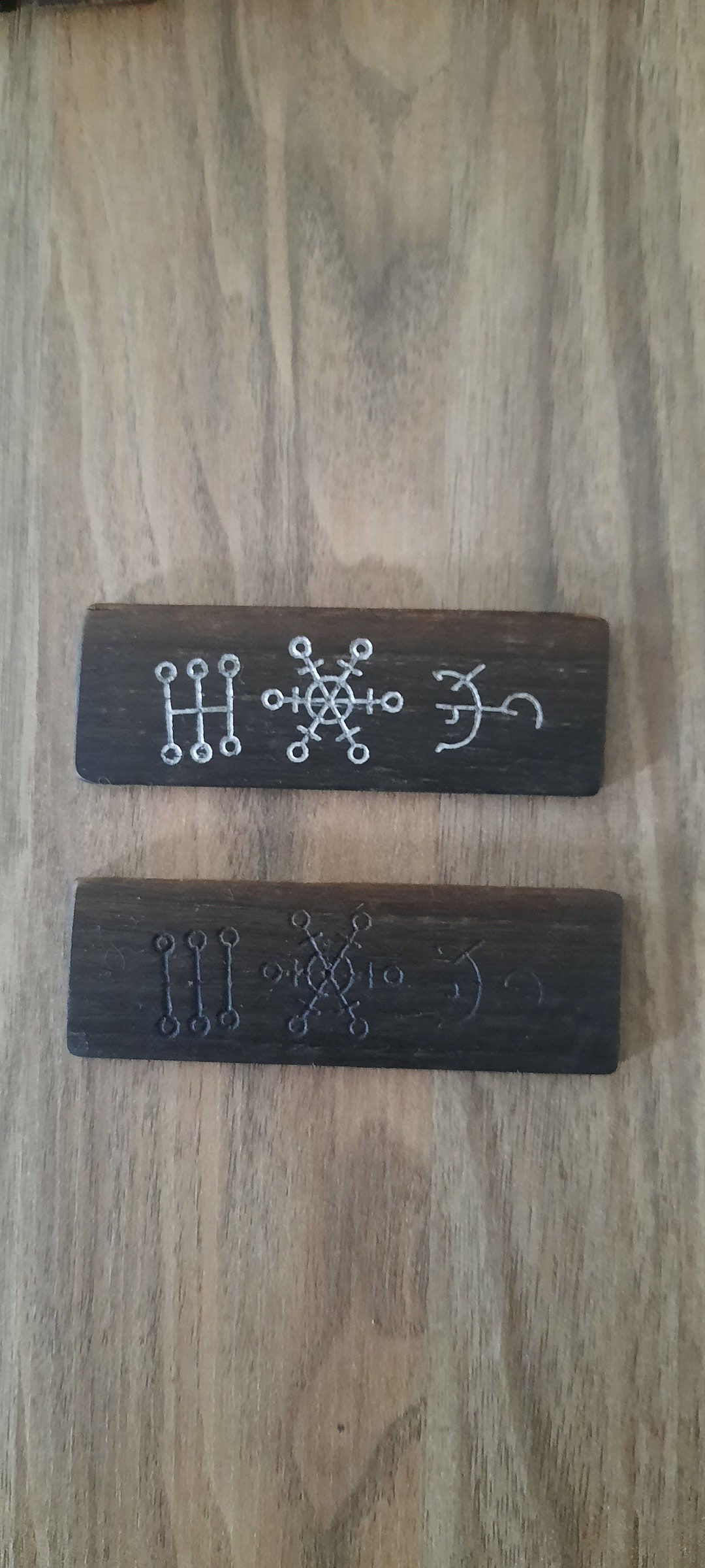 5,000 Year Old Bog Oak Fear No-one Dead or Alive Galdrabok Icelandic ...